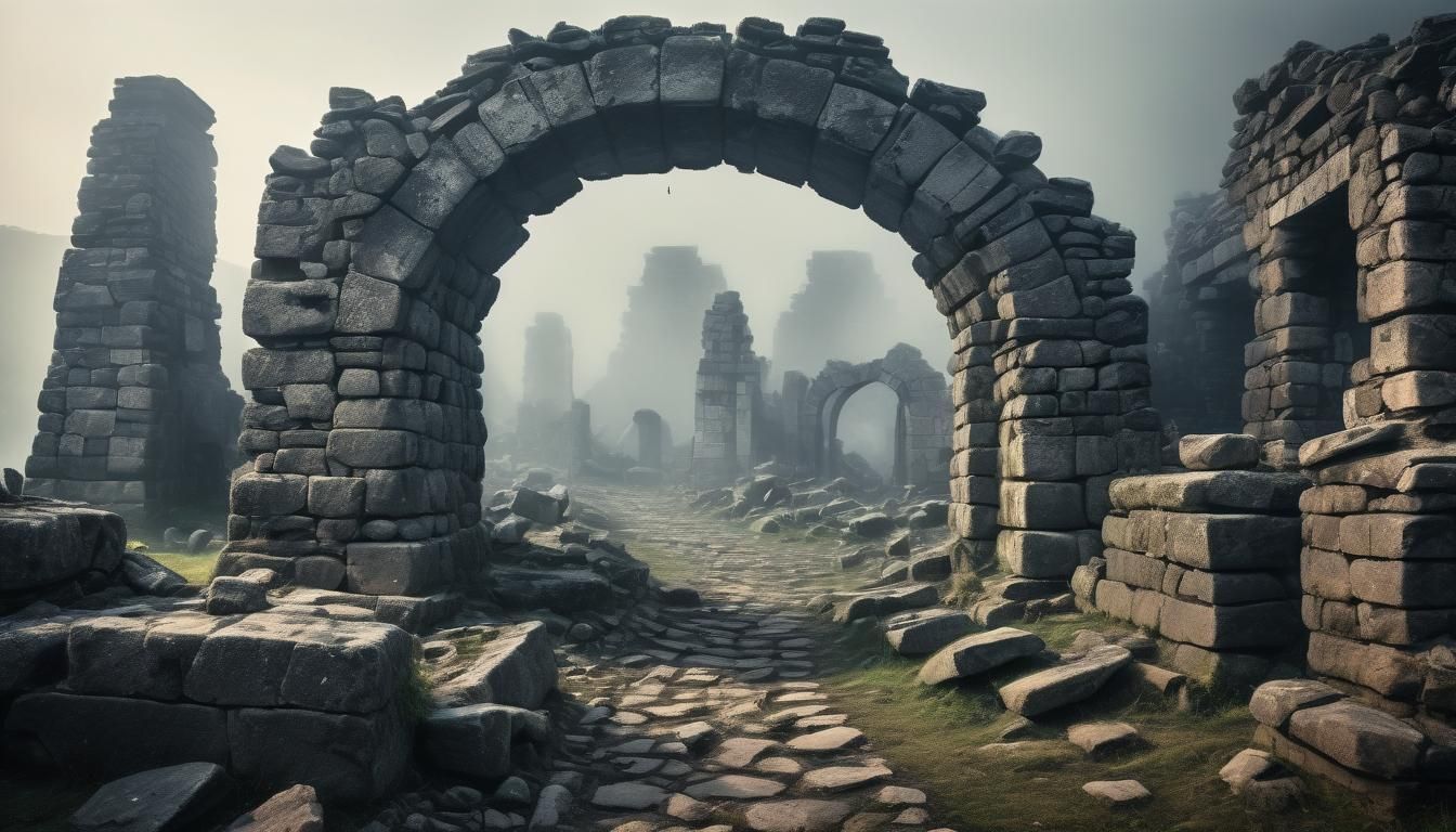 Ancient stone arc - AI Generated Artwork - NightCafe Creator