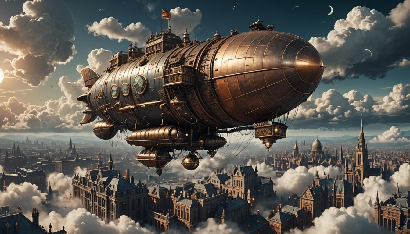 Steampunk Fantasy - AI Generated Artwork - NightCafe Creator