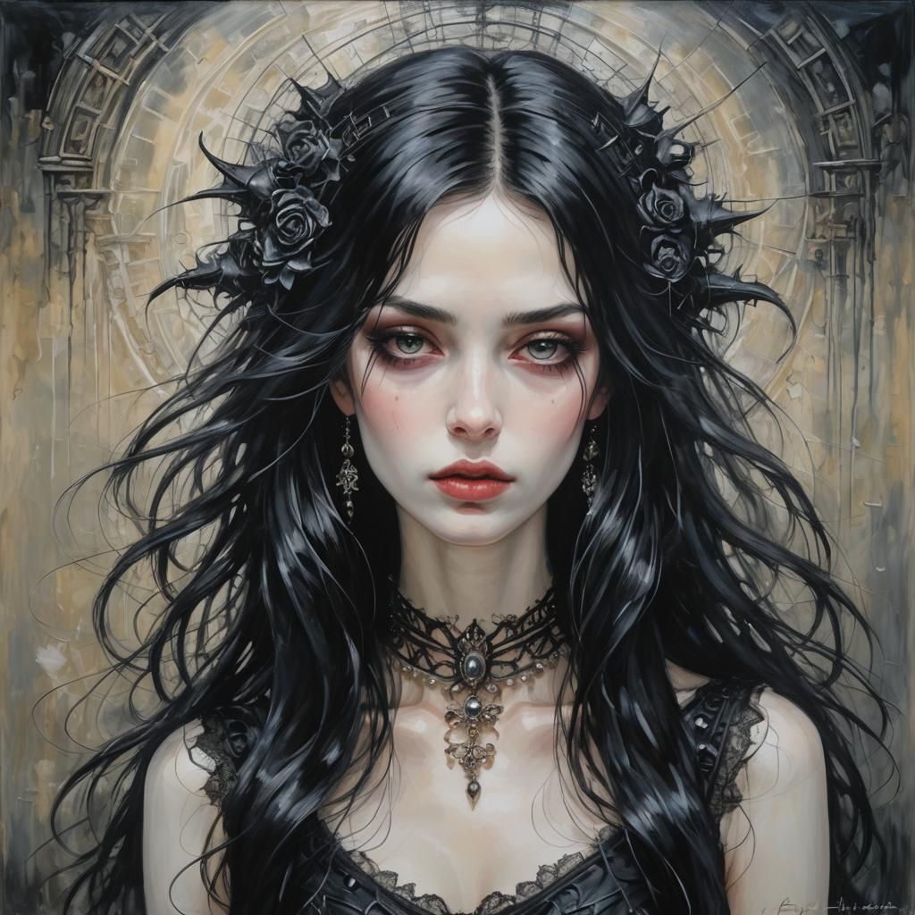 Gothic portrait - AI Generated Artwork - NightCafe Creator