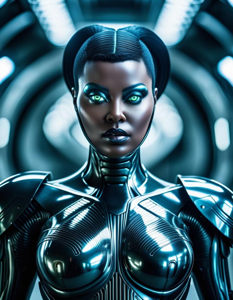 black cyborg - AI Generated Artwork - NightCafe Creator