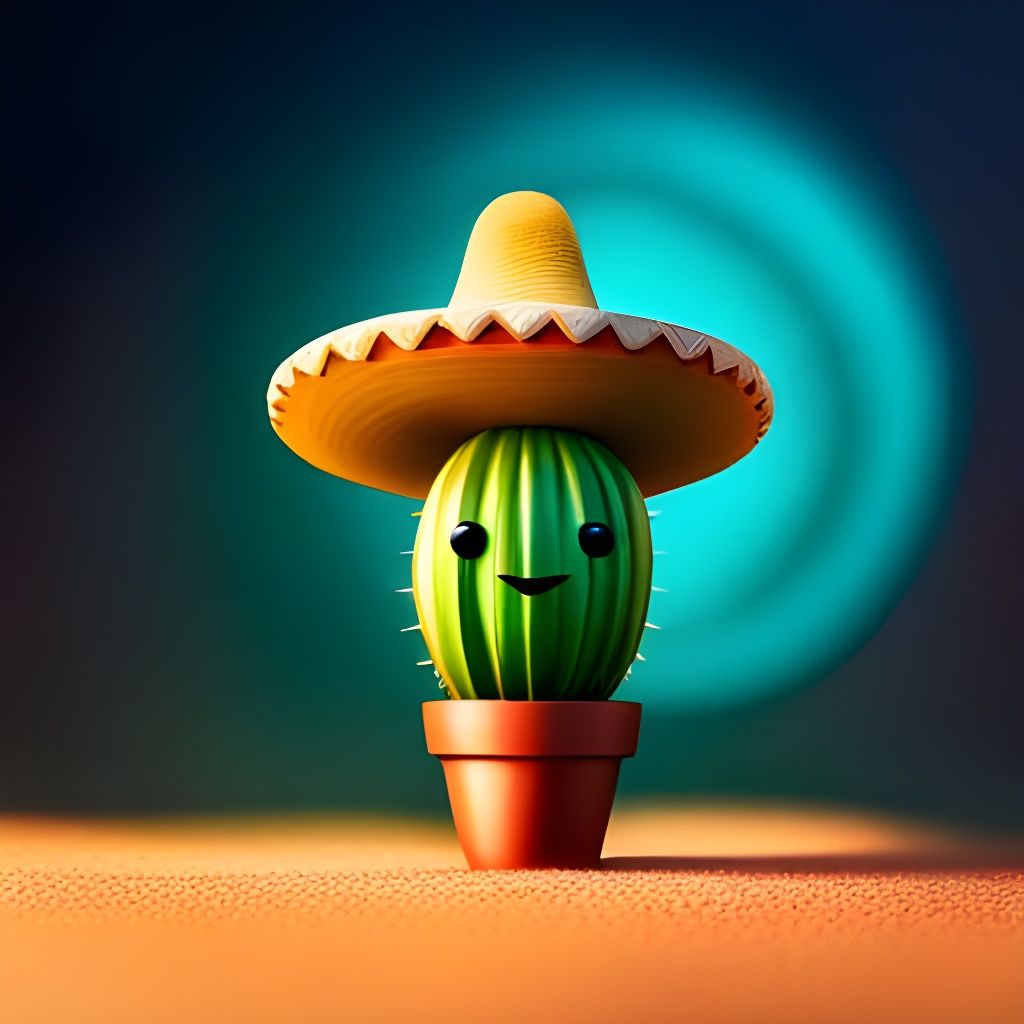 Cute cactus - AI Generated Artwork - NightCafe Creator