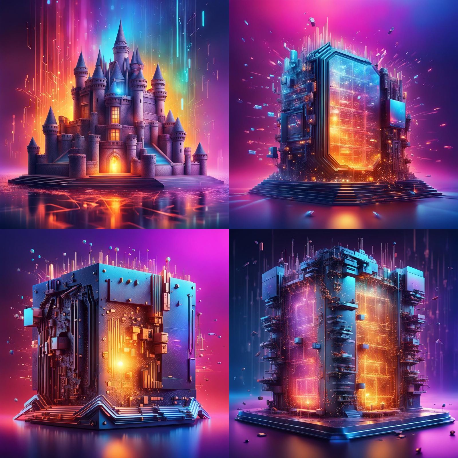 Digital Castel - AI Generated Artwork - NightCafe Creator