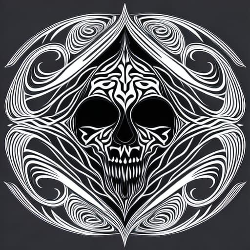 Skull Rune 5d5x Winter - AI Generated Artwork - NightCafe Creator
