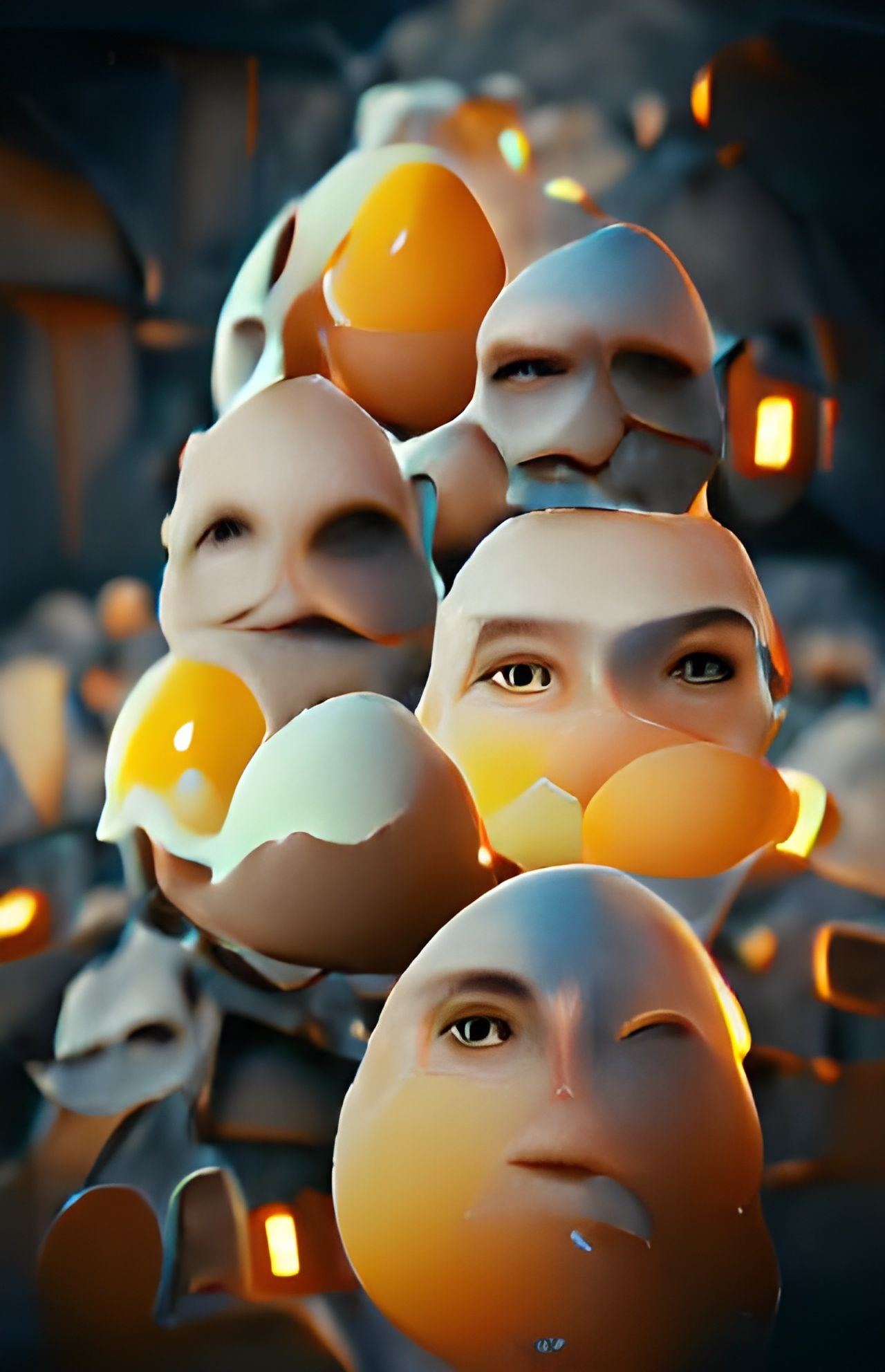 Egg people - AI Generated Artwork - NightCafe Creator