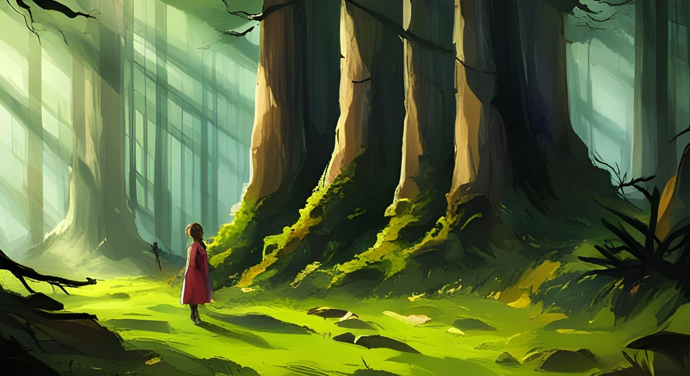 Exploring the forest - AI Generated Artwork - NightCafe Creator