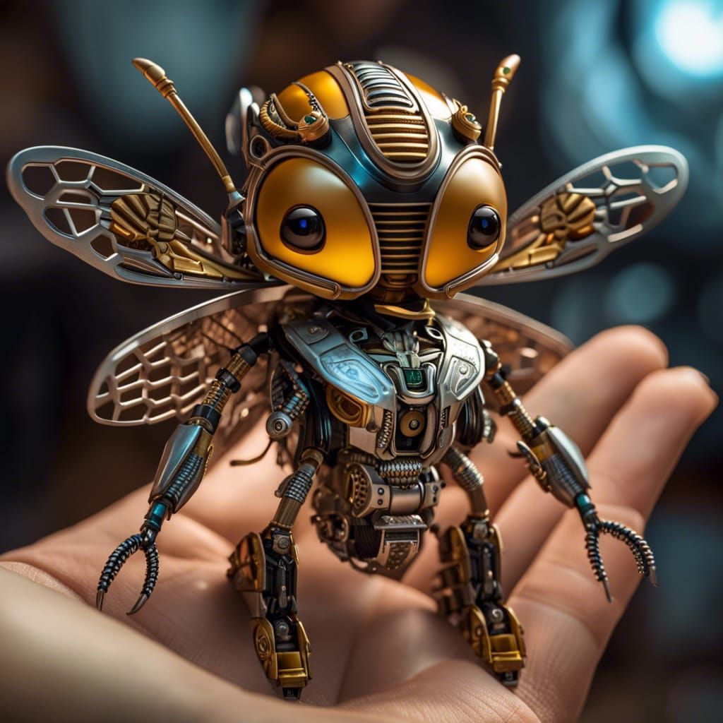 Honeybee Robot - AI Generated Artwork - NightCafe Creator