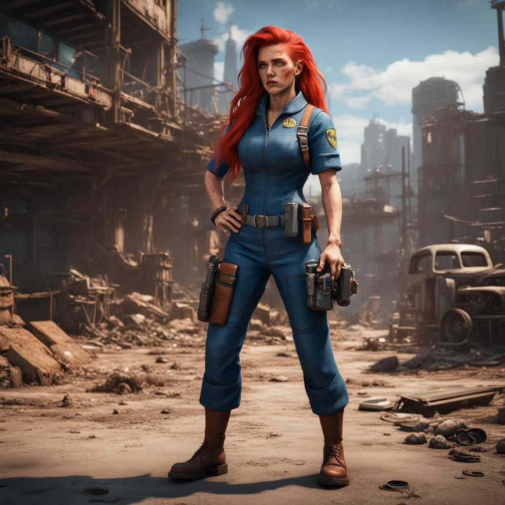 female vault dweller - AI Generated Artwork - NightCafe Creator