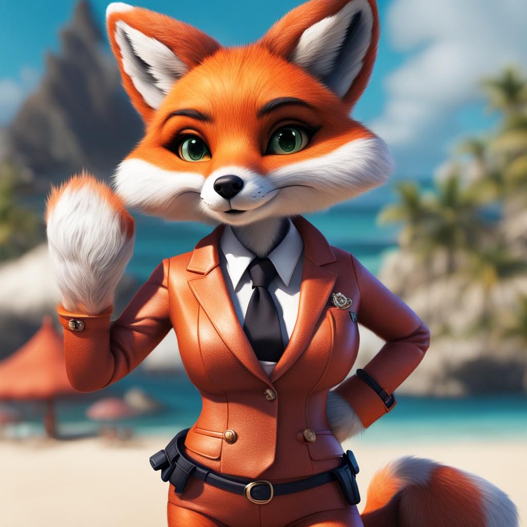 cute anthropomorphic furry fox - AI Generated Artwork - NightCafe Creator