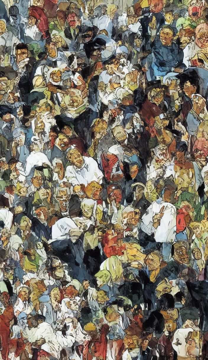 fear and hunger personified - AI Generated Artwork - NightCafe Creator