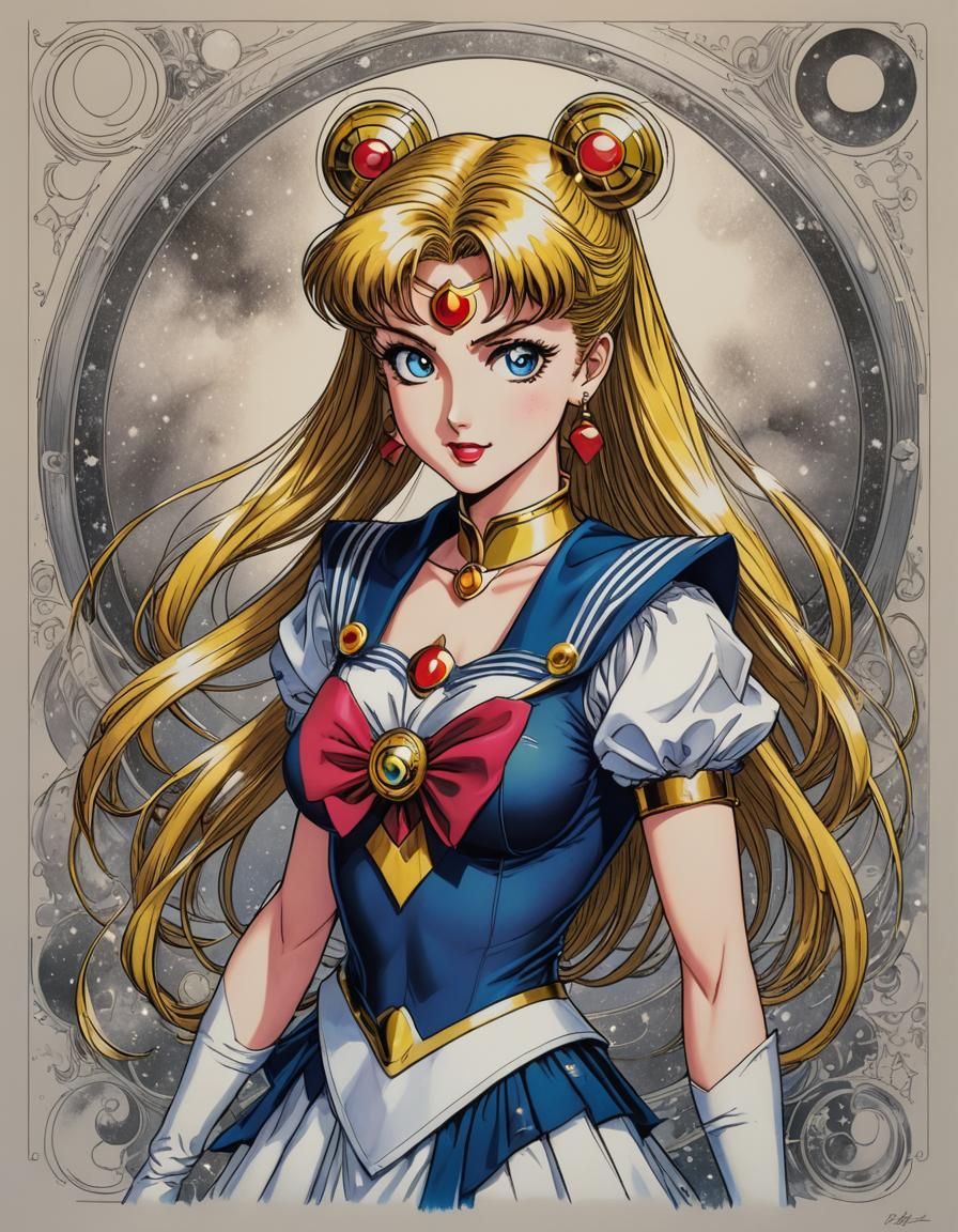 Sailor Moon by Jim Balent - AI Generated Artwork - NightCafe Creator