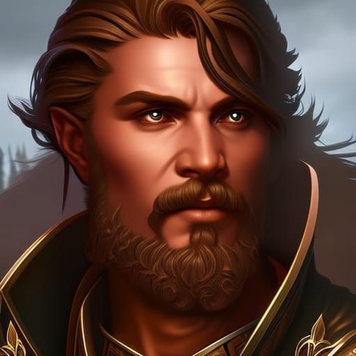 A handsome young man detailed fantasy poster art a masterpiece, 8k ...