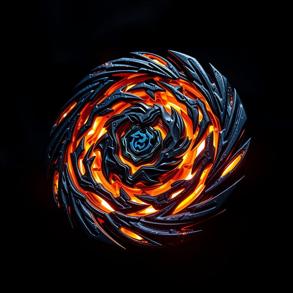 evil beyblade with blade - Dark, Ominous Beyblade with Razor...