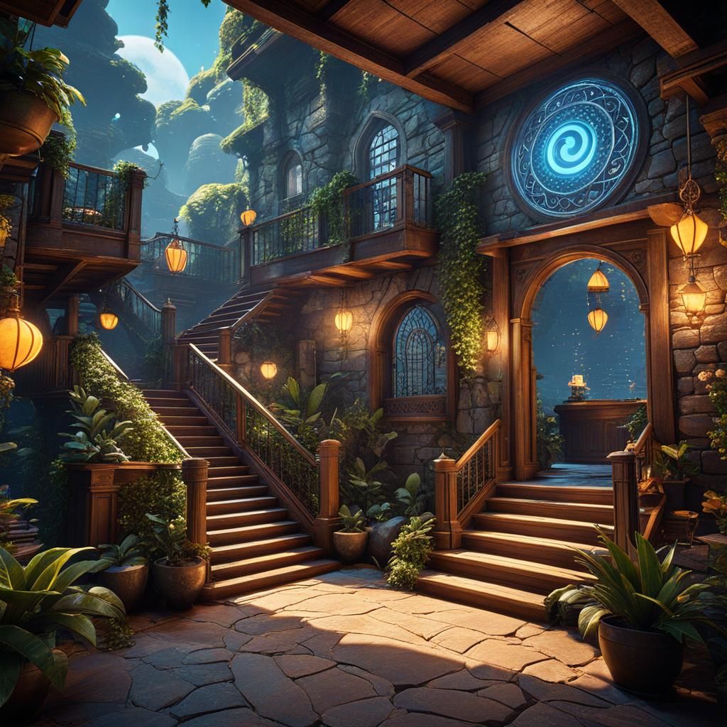 Mystic Home - AI Generated Artwork - NightCafe Creator