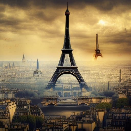 Steampunk Paris - AI Generated Artwork - NightCafe Creator