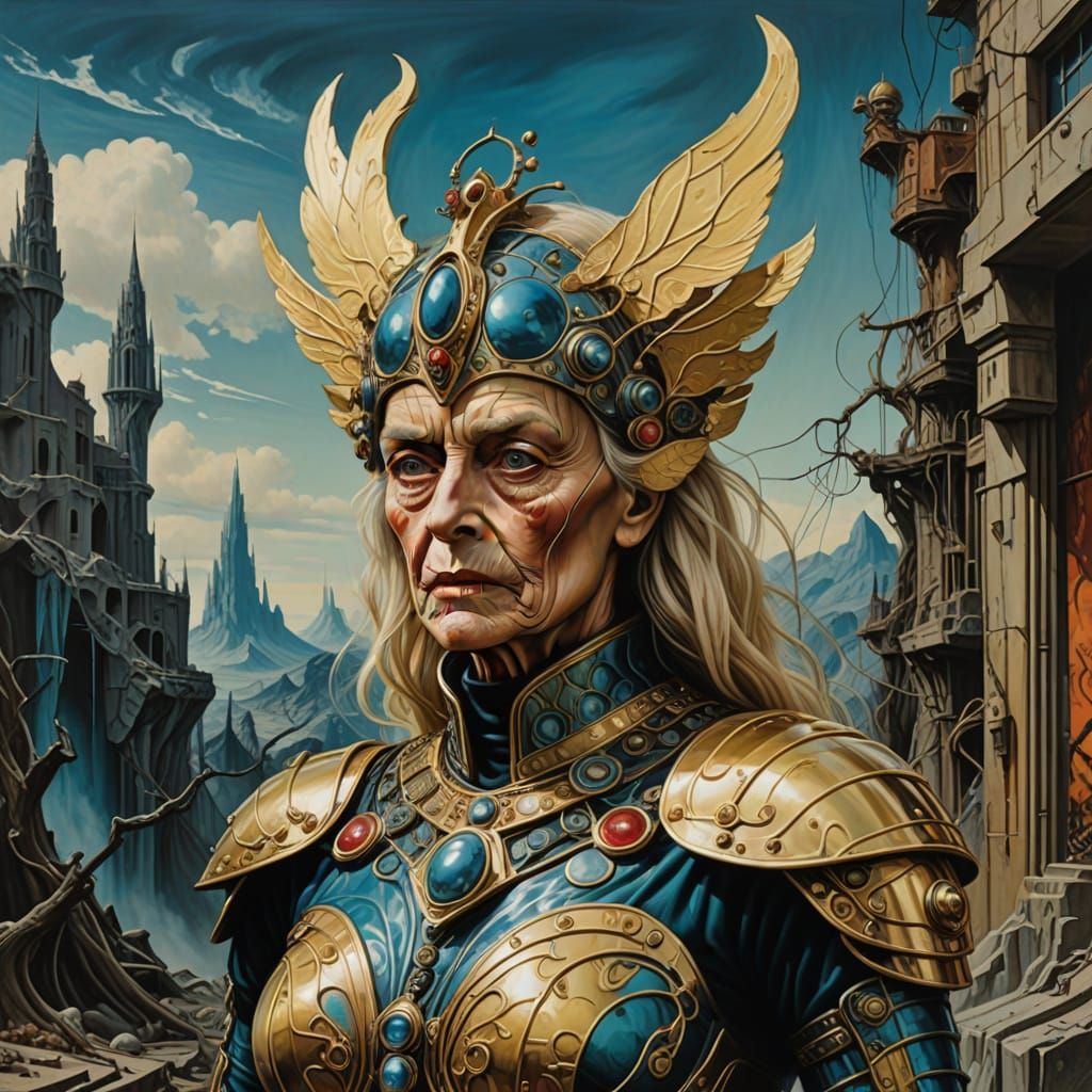 Ethereal Valkyrie in Dreamlike Surrealism - AI Art