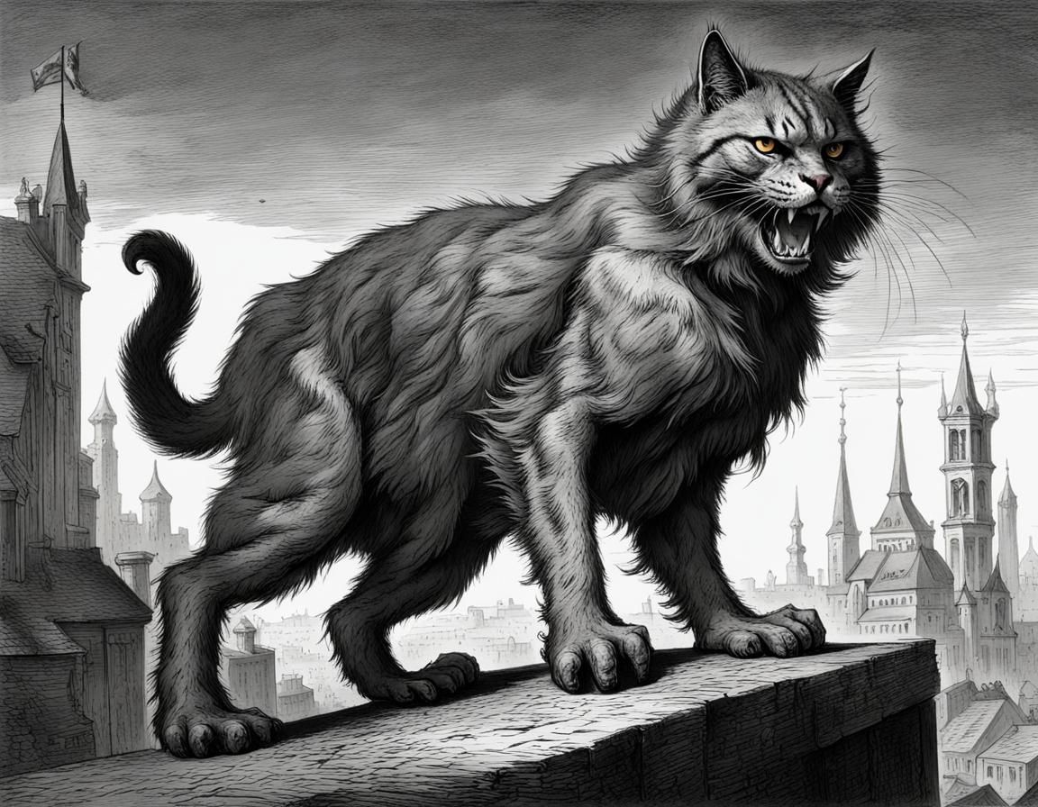 Werecat - AI Generated Artwork - NightCafe Creator