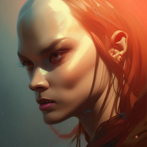 Unhappy Portrait - AI Generated Artwork - NightCafe Creator