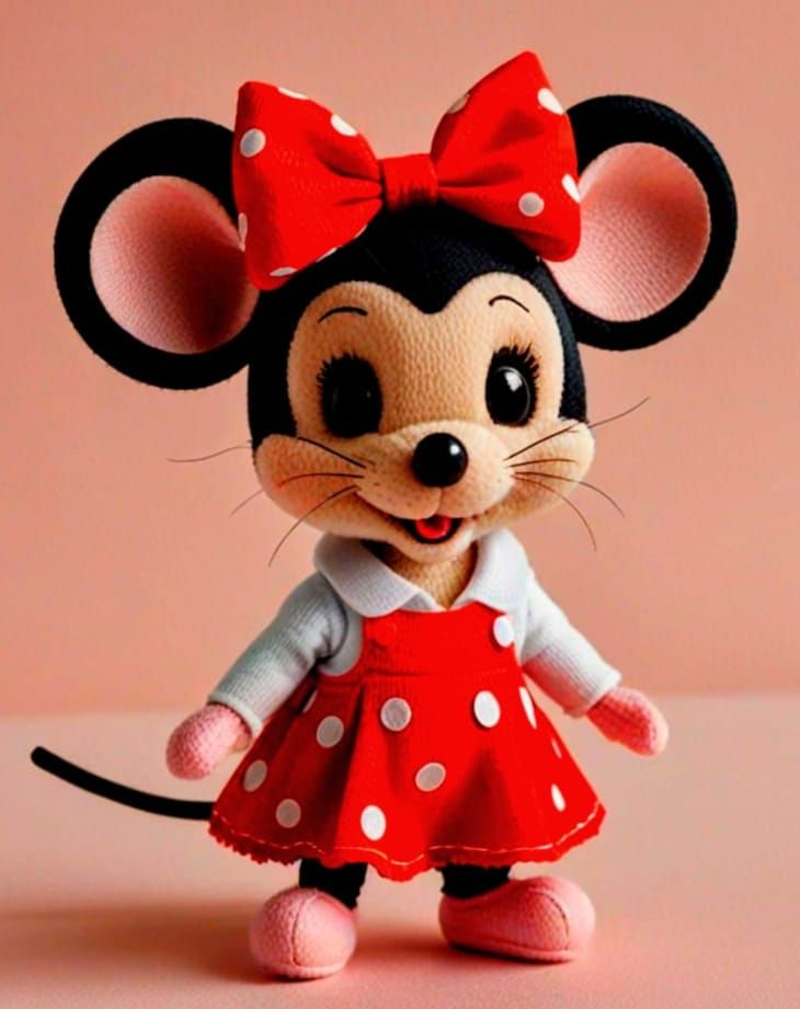 Baby Mini Mouse - Whimsical Miniature Mouse in Adorable Dis...