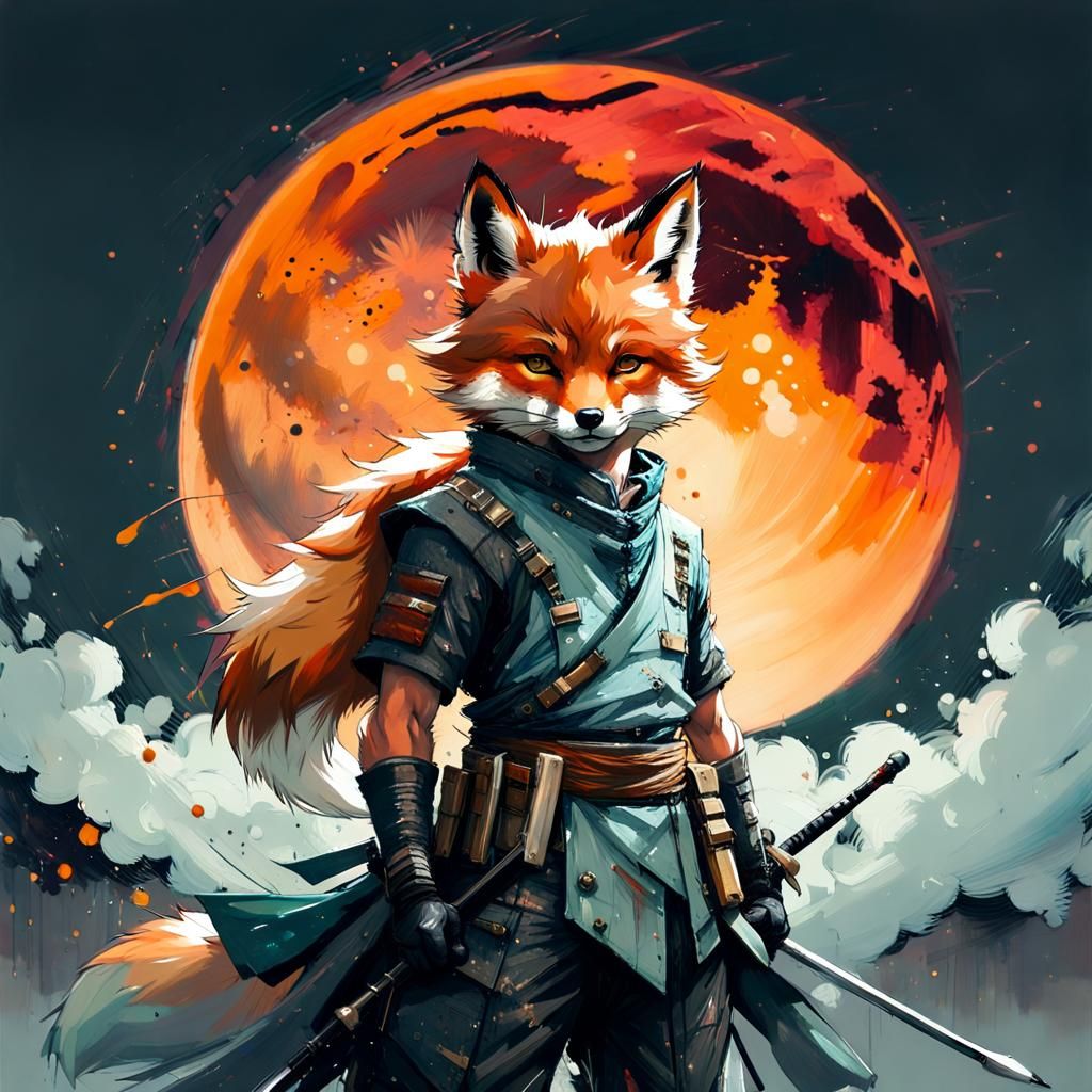 Fox ninja - AI Generated Artwork - NightCafe Creator