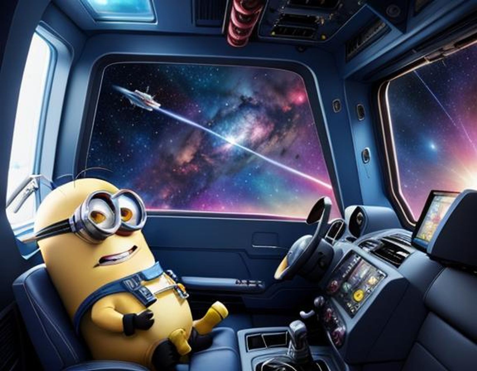 Minion Mess: Frank Takes a Break From Flying the Spaceship Andover - AI ...