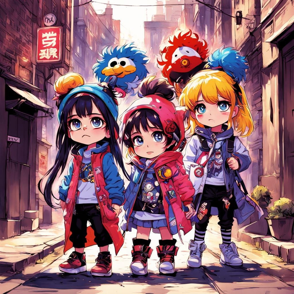 Sesame Street muppet babies vs evil street gangs
