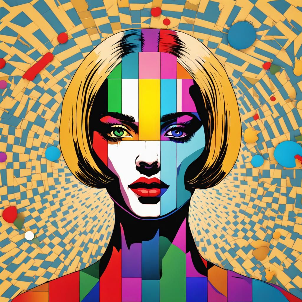 Old Television Pop art - AI Generated Artwork - NightCafe Creator