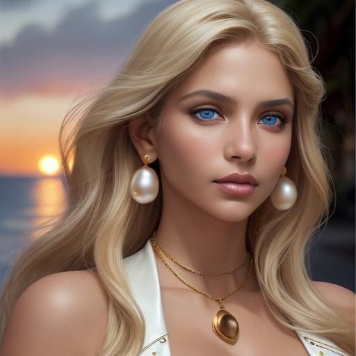 Gorgeous blonde woman - AI Generated Artwork - NightCafe Creator
