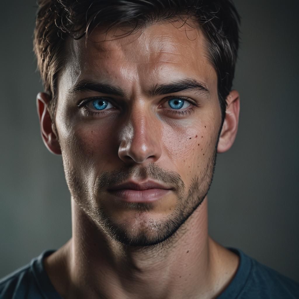 Nathan Boyle - Cinematic Portrait of a Moody Young Man in De...