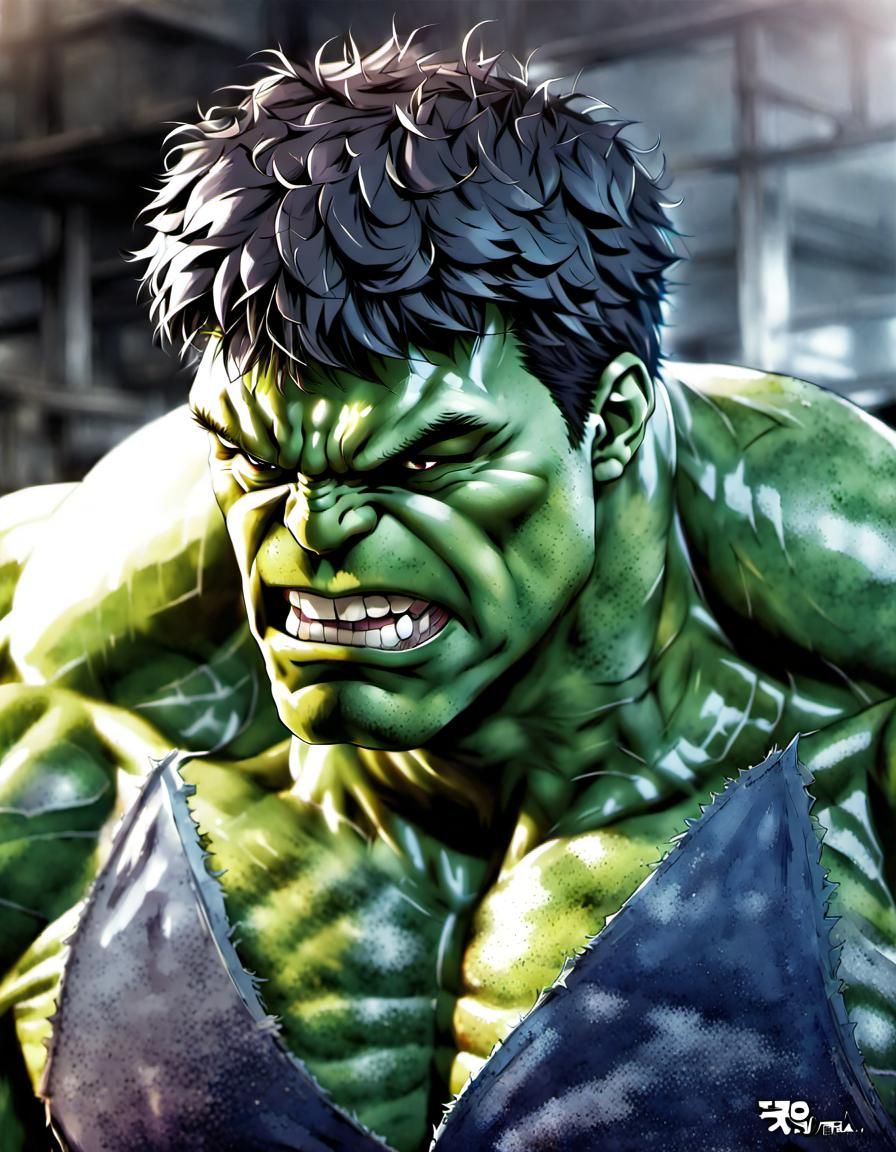 The Hulk wearing something - AI Generated Artwork - NightCafe Creator