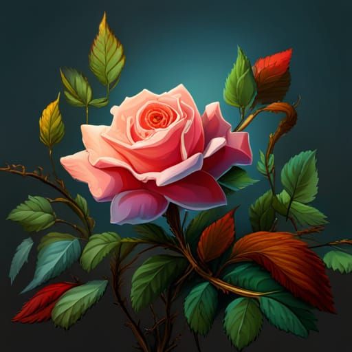 Rose - AI Generated Artwork - NightCafe Creator