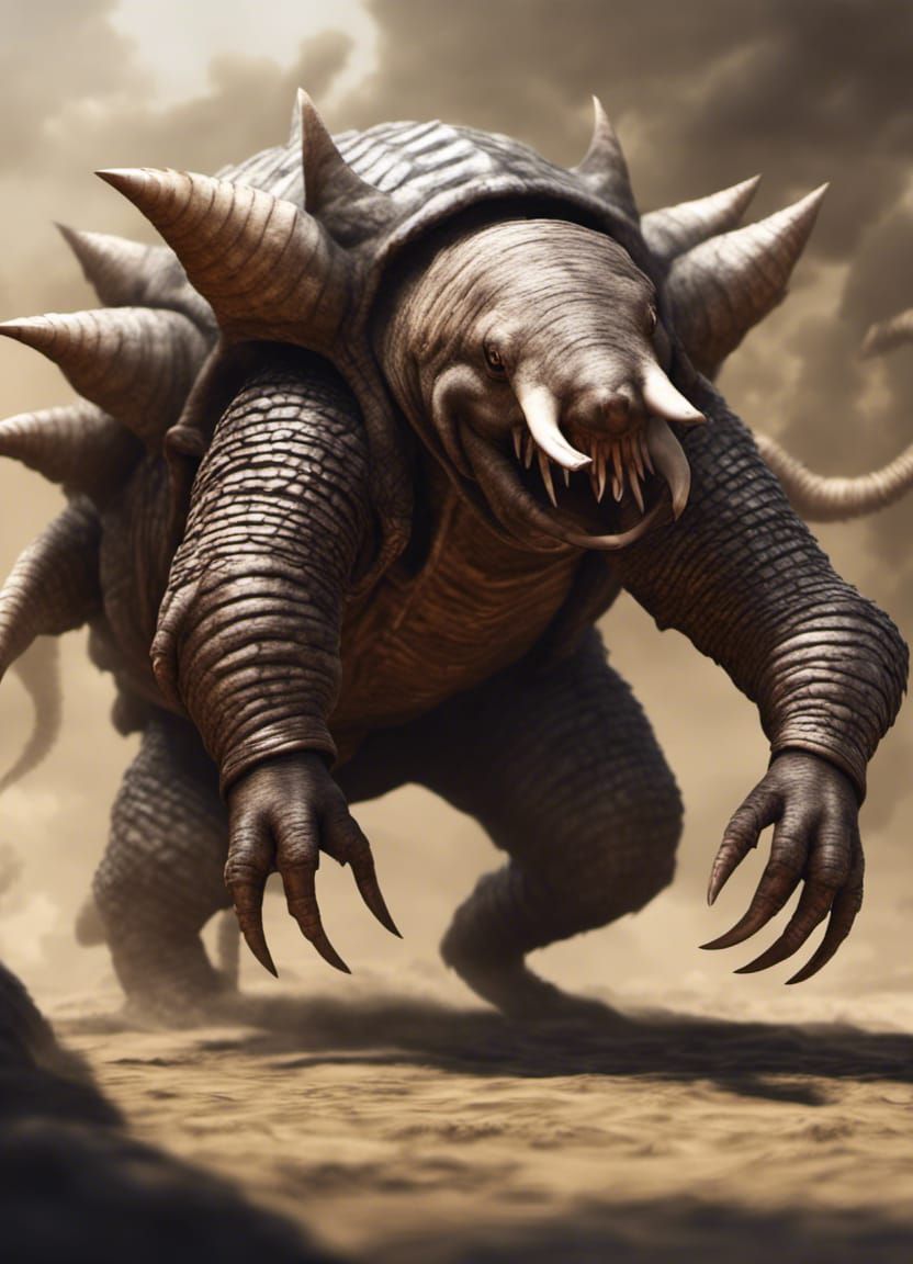 Giant Armadillo 1 - AI Generated Artwork - NightCafe Creator