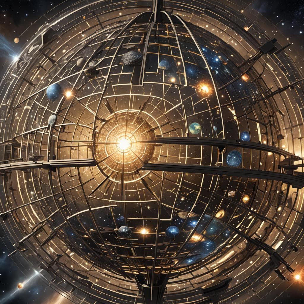 An artists vision of a Dyson sphere - AI Generated Artwork - NightCafe ...