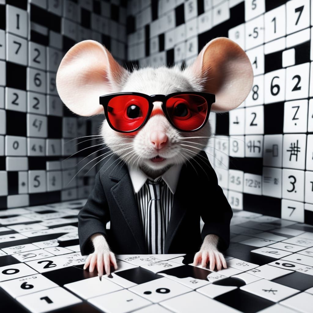 high resolution photograph of a Anthropomorphic mouse (emerging out of ...