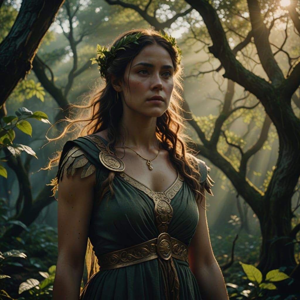 Gaea, Goddess of the Earth, in a Hyperrealistic Ci... - AI Art