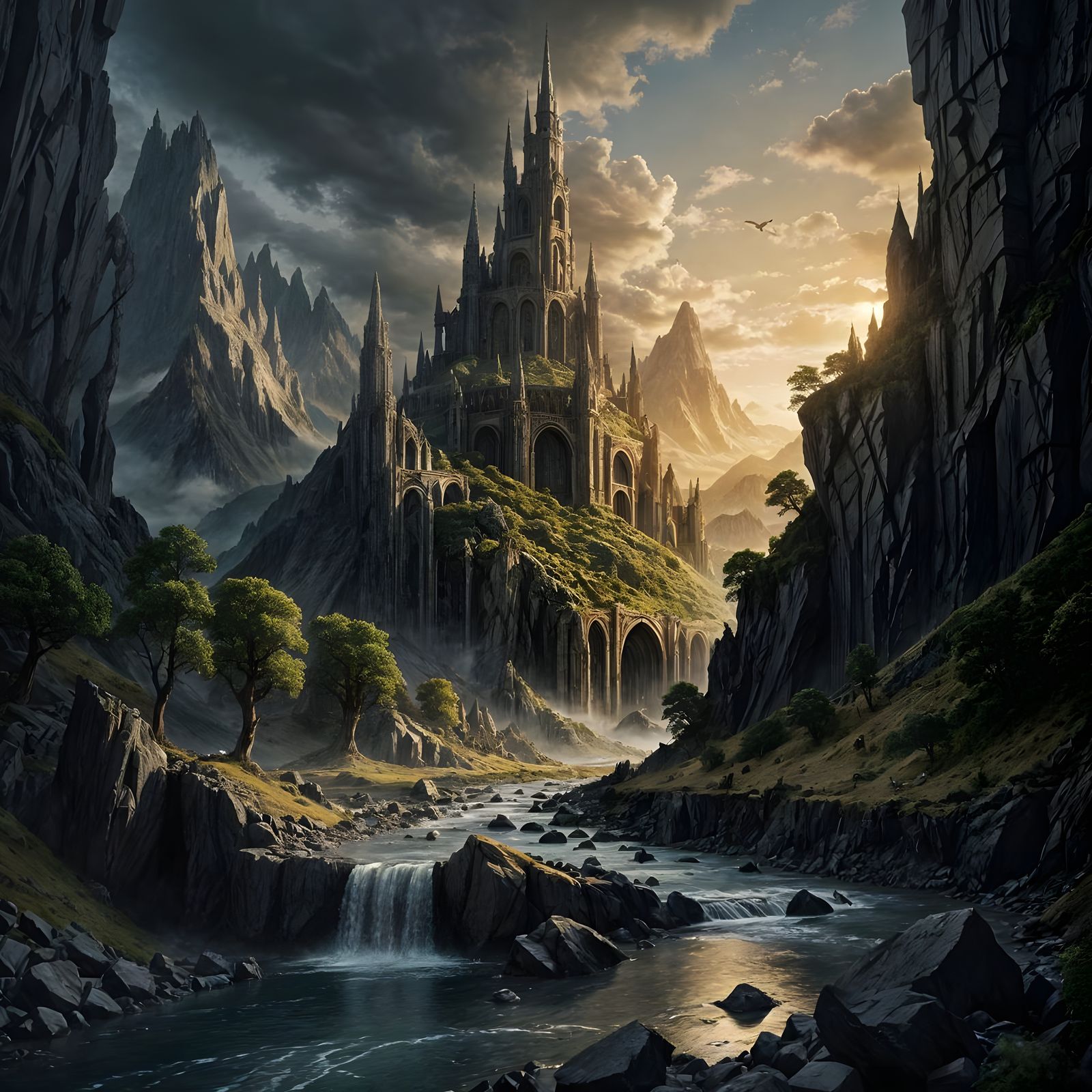 Isengard. Fictional rendering. - Isengard. Fictional renderi...