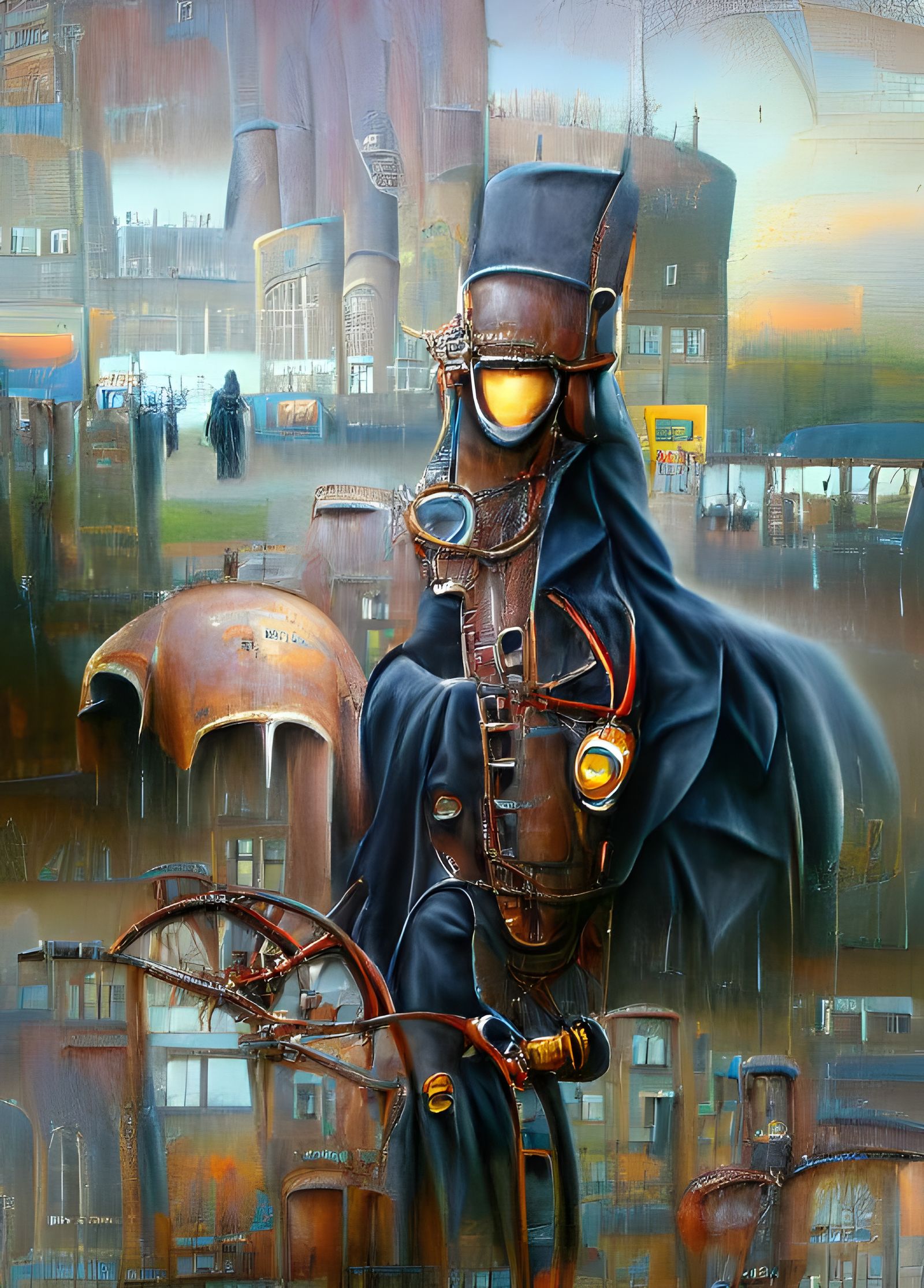 Steampunk Grim Reaper - AI Generated Artwork - NightCafe Creator