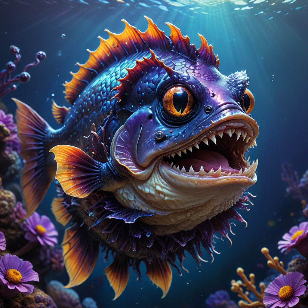 An Angry Monster Fish from the Abyss.
