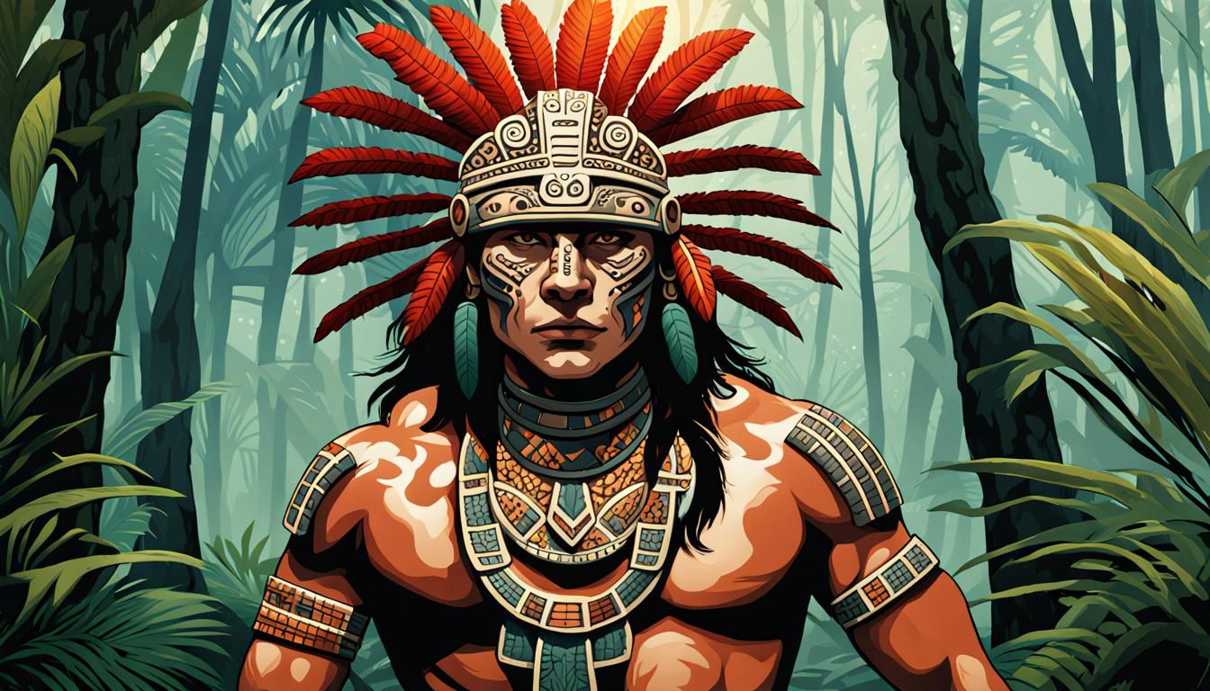 Aztec Warrior - AI Generated Artwork - NightCafe Creator
