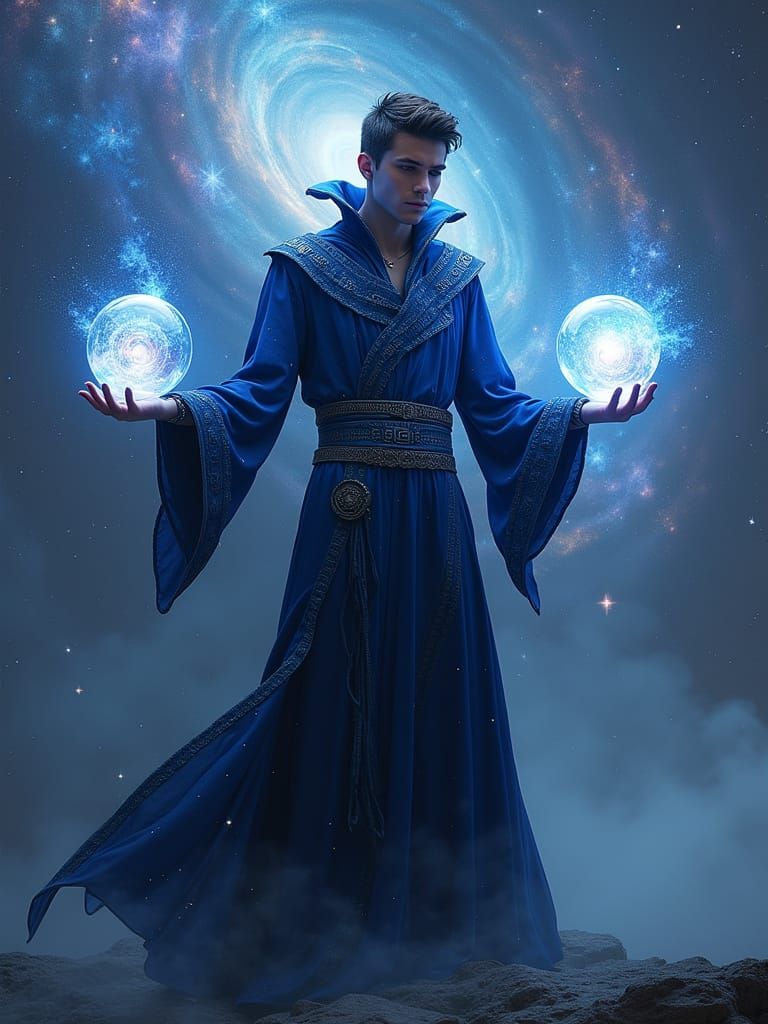 Ultra realistic Arcane Architect of the Void Lean male figure ...