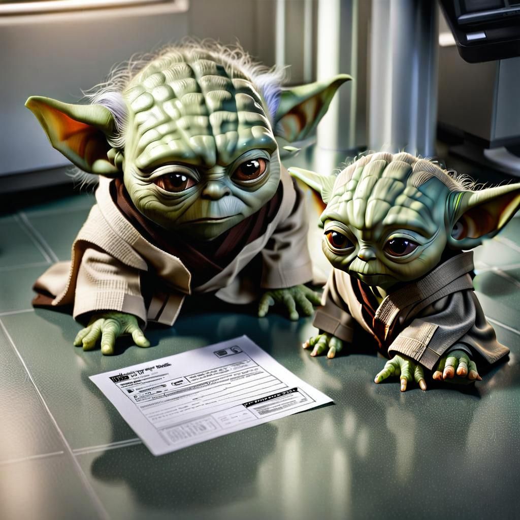 A Paternity Test Far Far Away: "Positive it is. Grogu's Father, you are ...