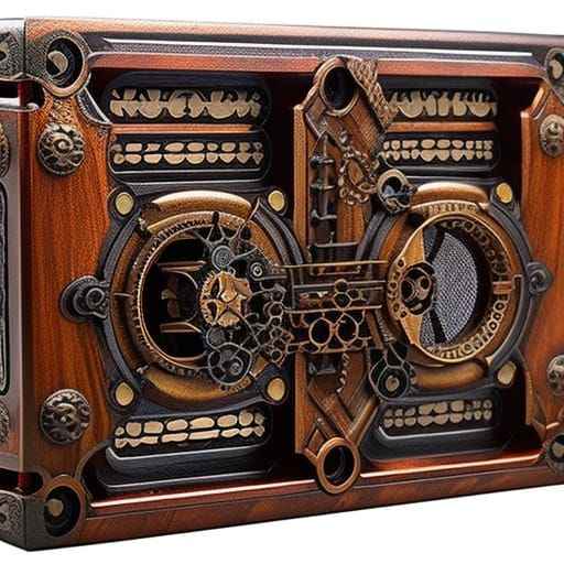 Steampunk radio - AI Generated Artwork - NightCafe Creator
