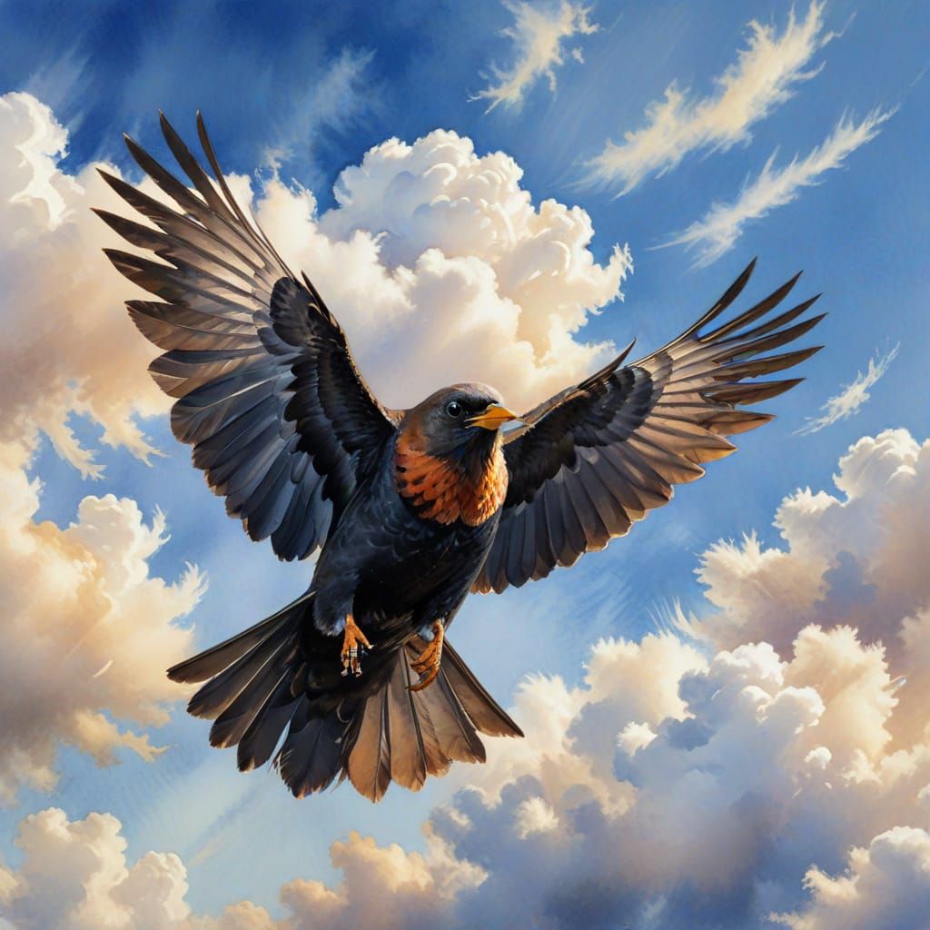 Bird Soaring Overhead - Bird Soaring Overhead