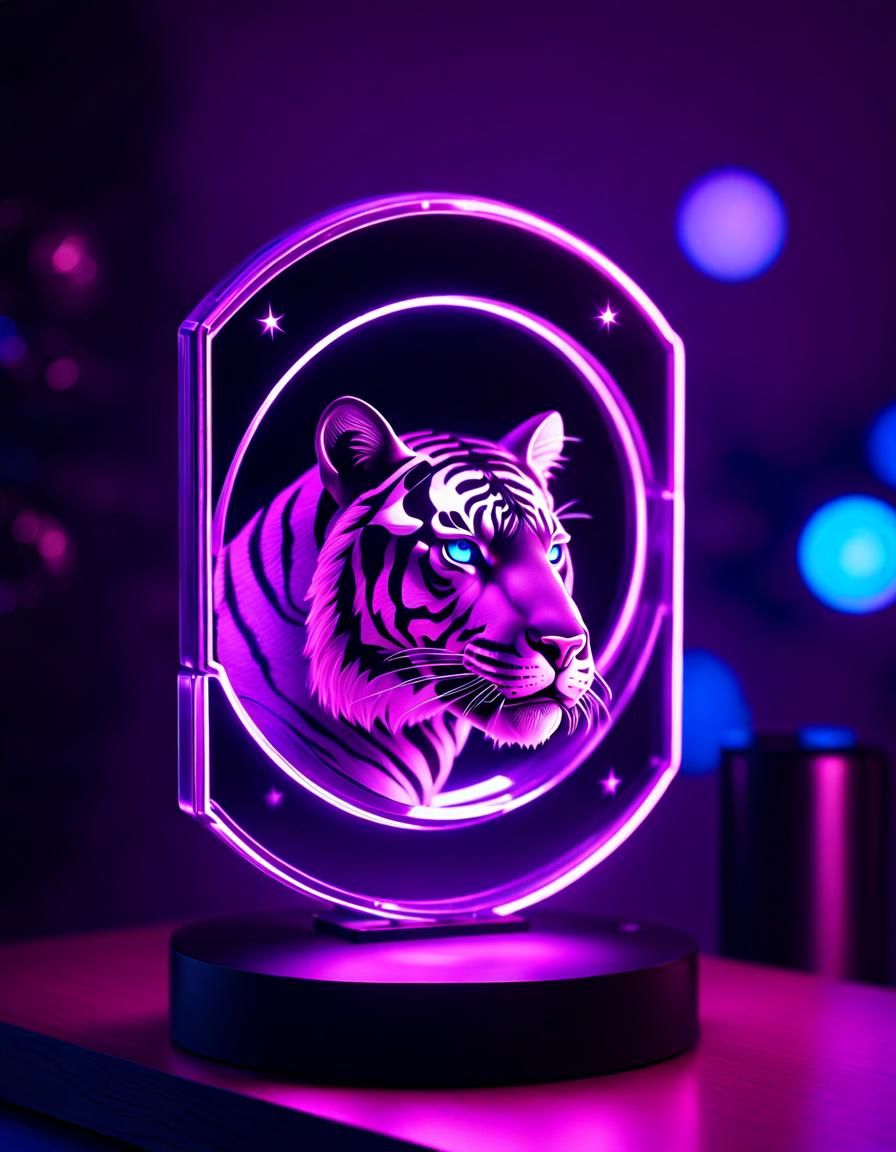 Holo Tiger Gift - AI Generated Artwork - NightCafe Creator