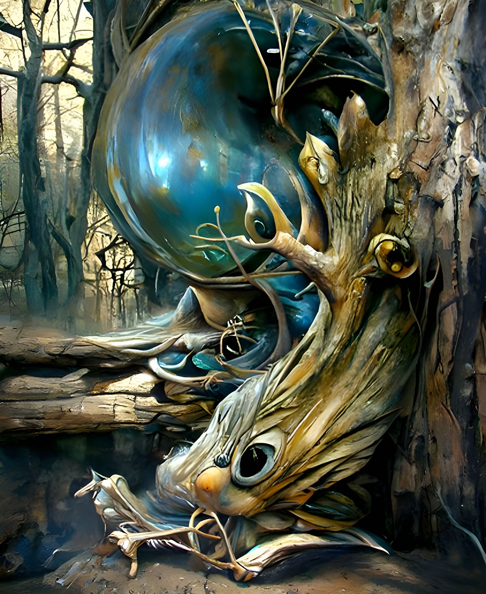 In the enchanted forest, even the trees hide mystic spells and arcane ...