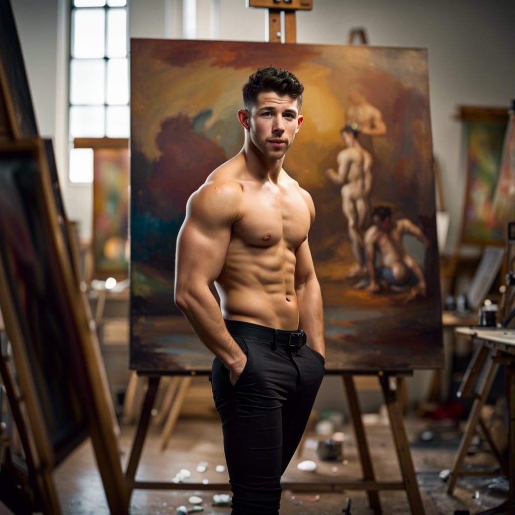 Inside the artist's studio - AI Generated Artwork - NightCafe Creator