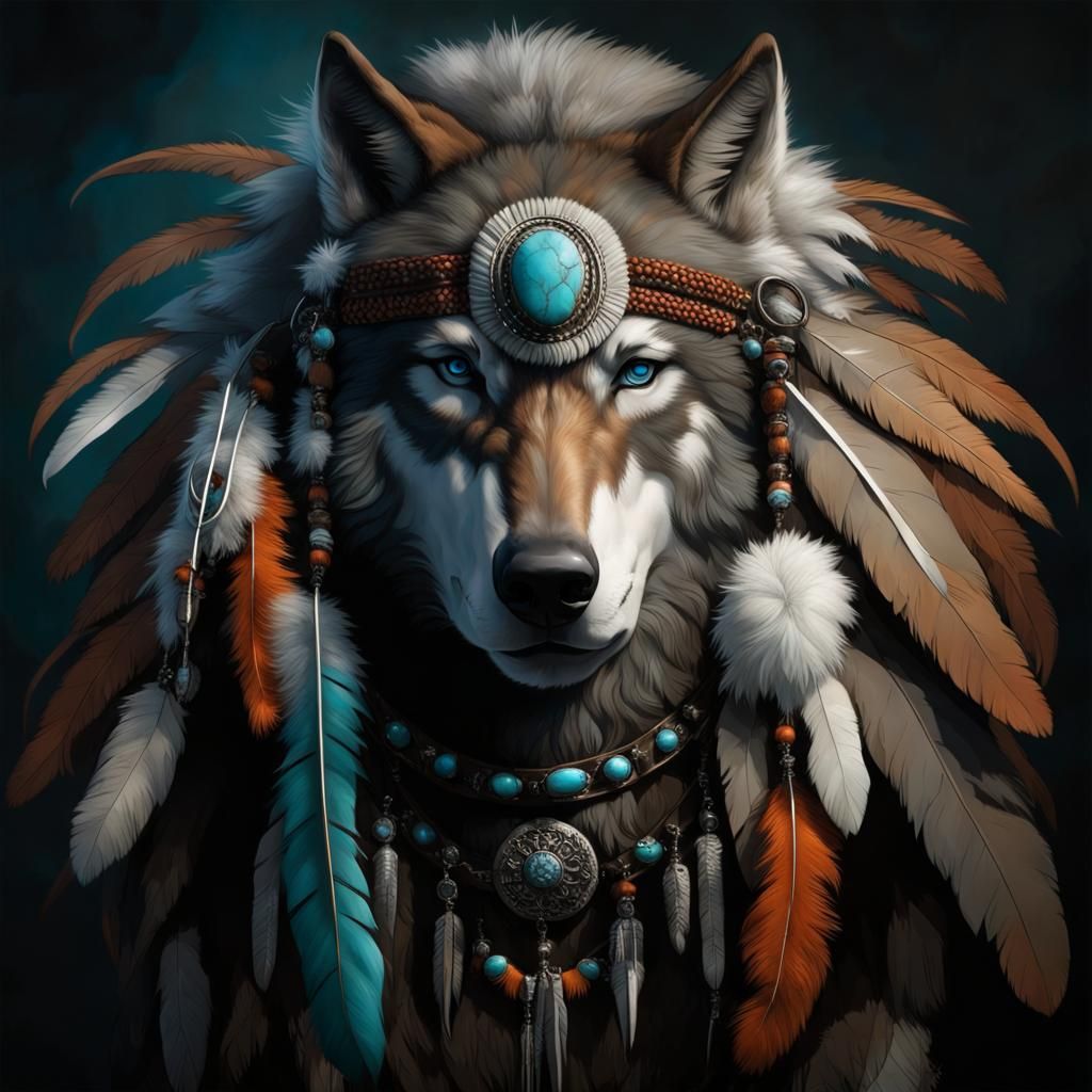 loup Native... - AI Generated Artwork - NightCafe Creator