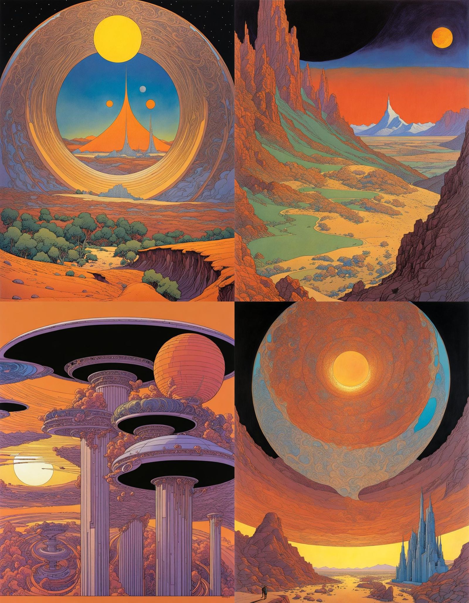 Untitled Creation by Moebius - AI Generated Artwork - NightCafe Creator