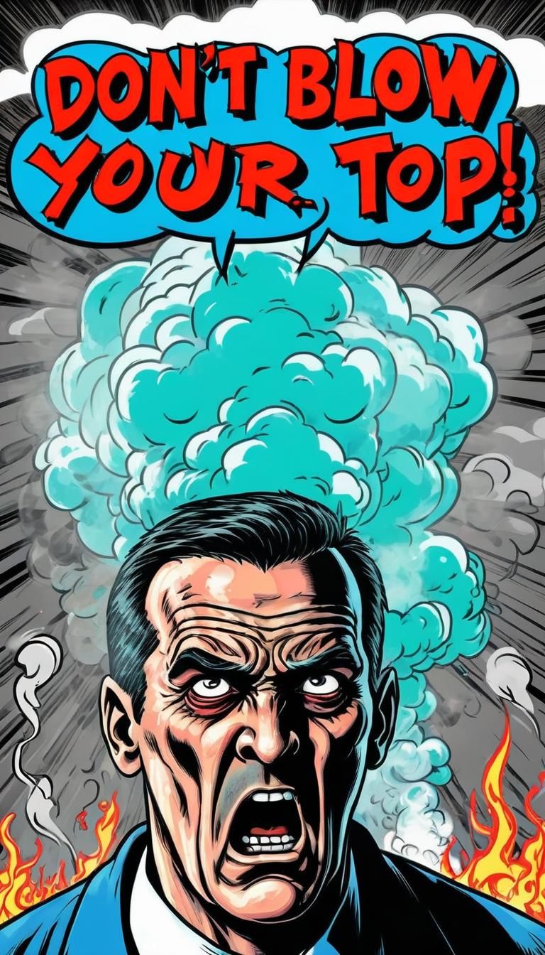 Don't Blow Your Top!: Angry Father - AI Generated Artwork - NightCafe ...