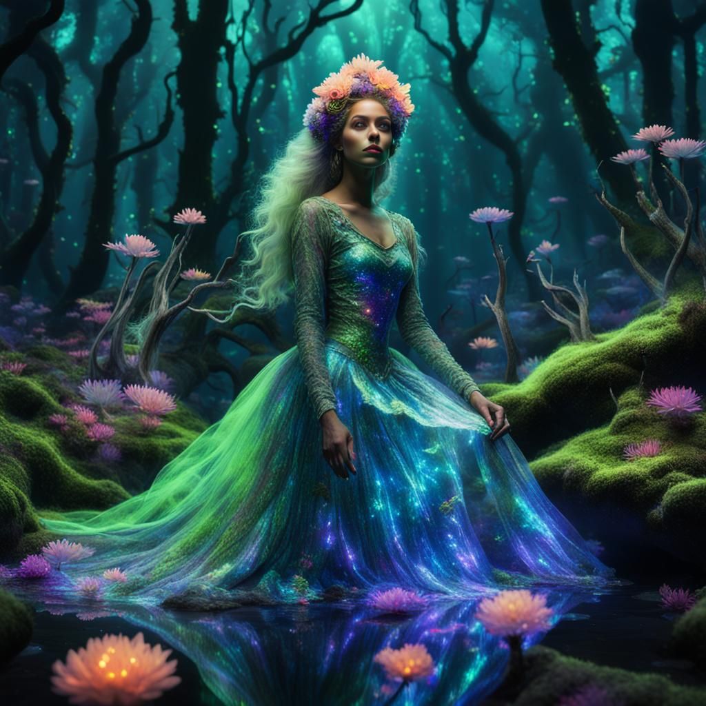 into the pond - AI Generated Artwork - NightCafe Creator