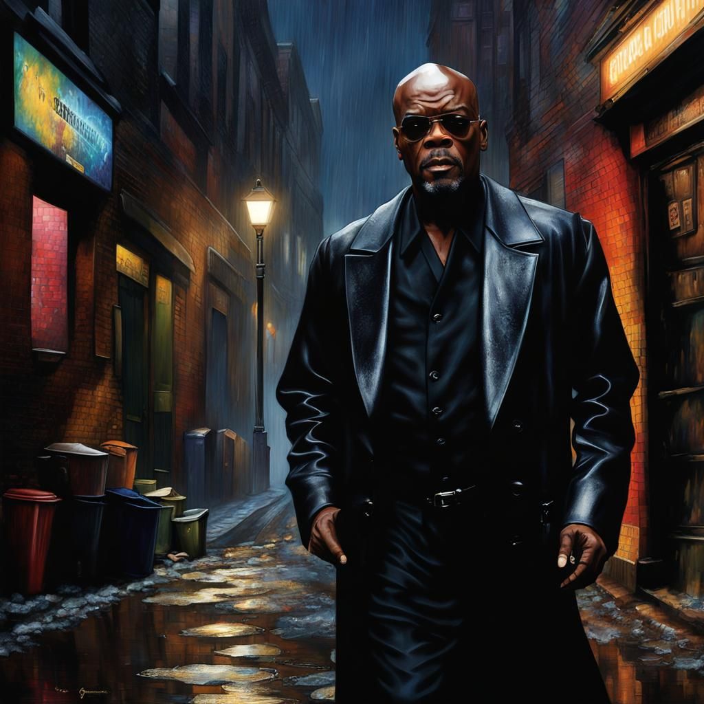 Samuel L. Jackson in Shaft - AI Generated Artwork - NightCafe Creator